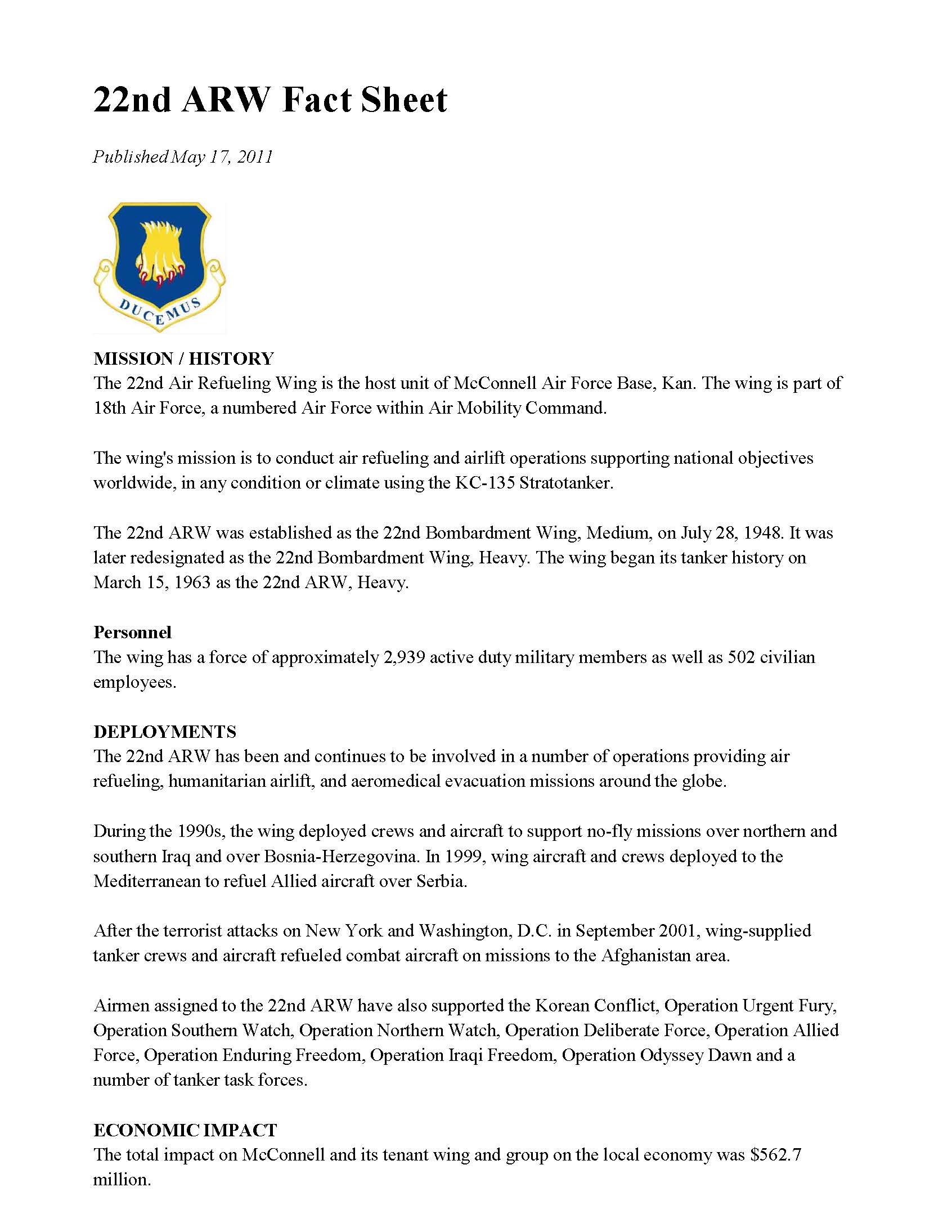 22nd Air Refueling Wing